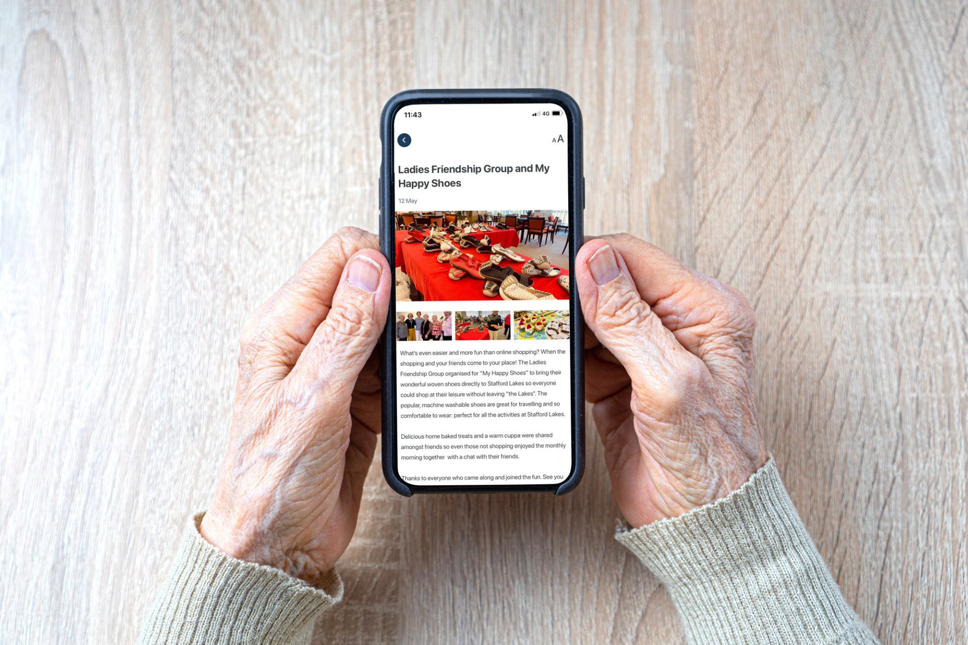 Residents connect inside the Community Bubble app - TriCare